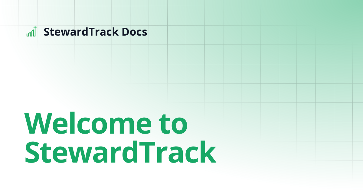 Welcome to StewardTrack | StewardTrack Docs